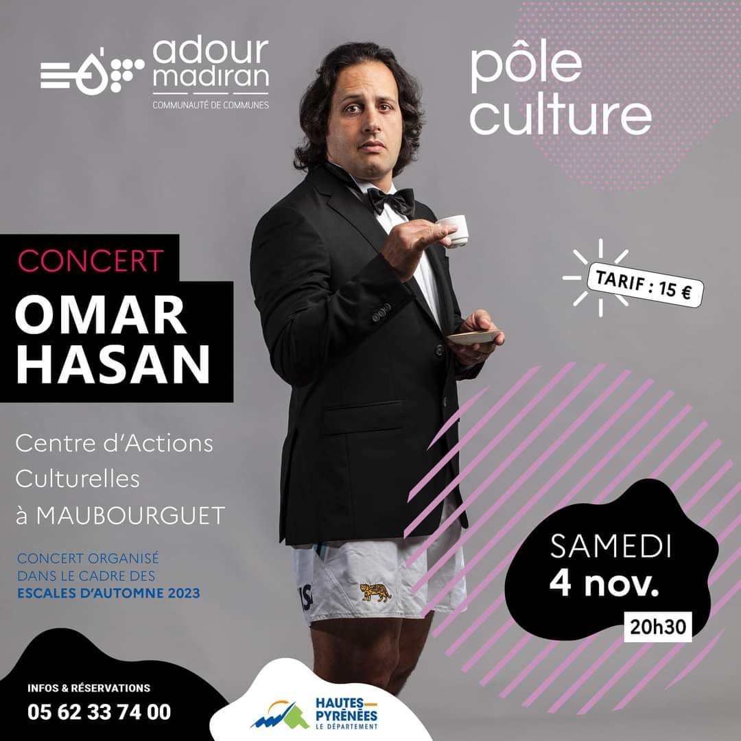 Omar Hasan en concert le 04/11/2023 - Ville de Maubourguet